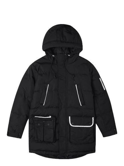 CONVERSE Down Mid Length Jacket - Black