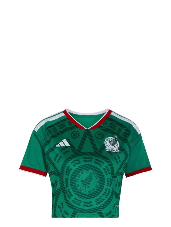 Adidas Mexico 26 Home Cropped Jersey - Bold Green