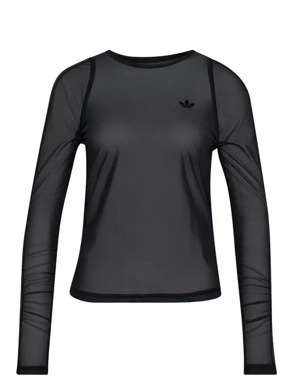 Adidas Long Sleeve Mesh Shirt - Black