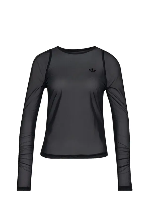 Adidas Long Sleeve Mesh Shirt - Black