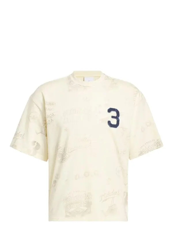 Adidas Varsity Graphic T-shirt Asia Sizing - Warm Vanilla
