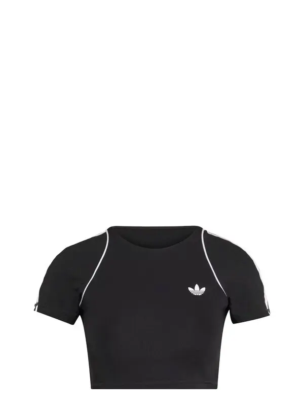 Adidas Superstar Cropped T-shirt - Black