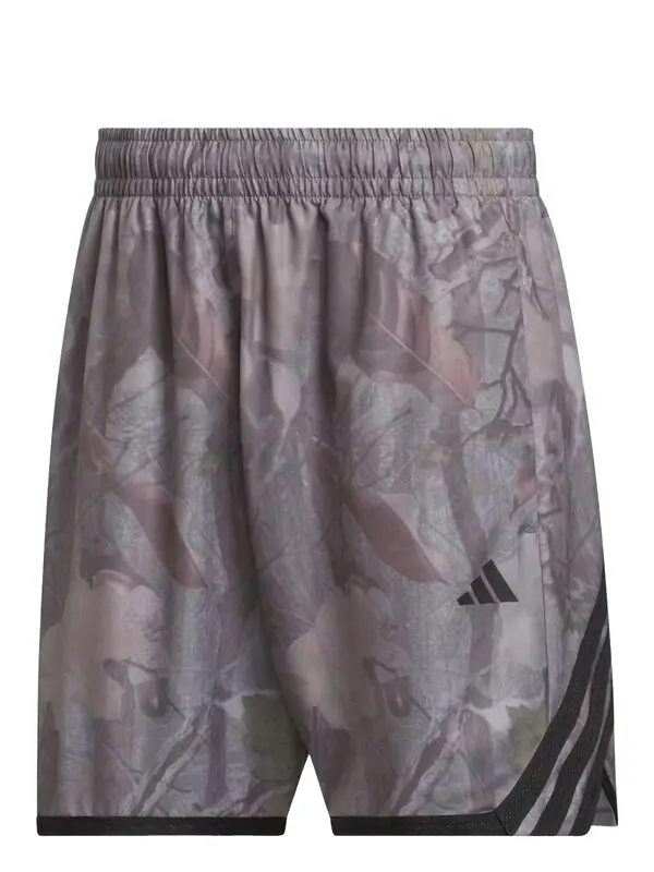 Adidas Camouflage Print Athletic Shorts - Alumina