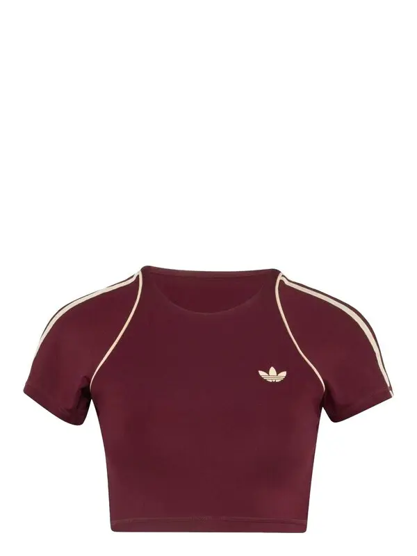 Adidas Superstar Cropped T-shirt - Maroon