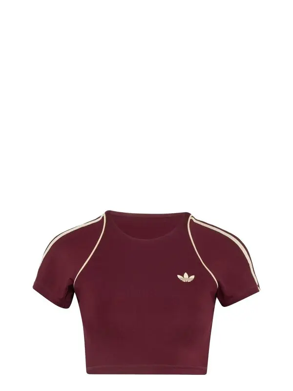 Adidas Superstar Cropped T-shirt - Maroon