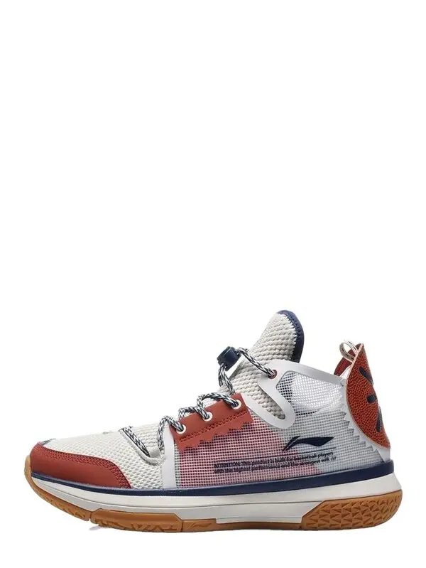 LI-NING Wade High-top Sneakers - White/brown