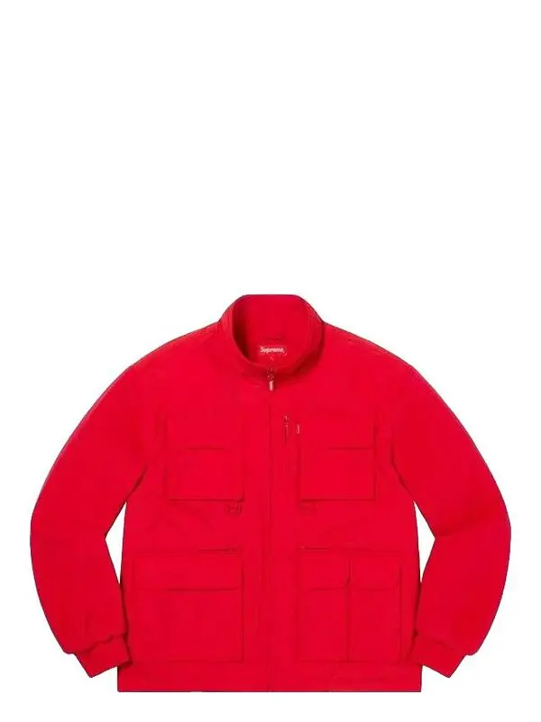 Supreme Fw19 Upland Fleece Jacket - Red