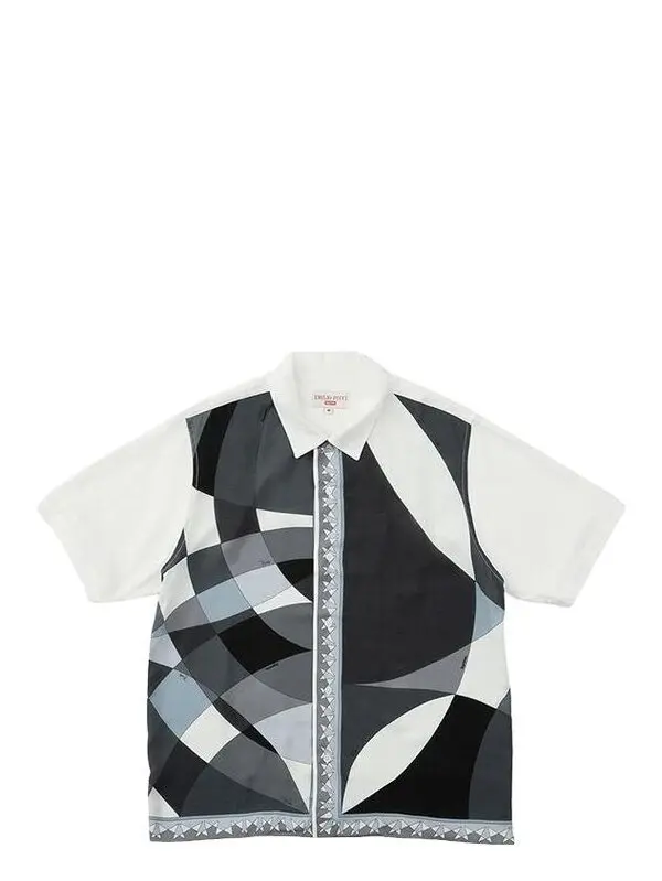 Supreme X Emilio Pucci S/s Shirt 'black White Grey - Black/white/grey