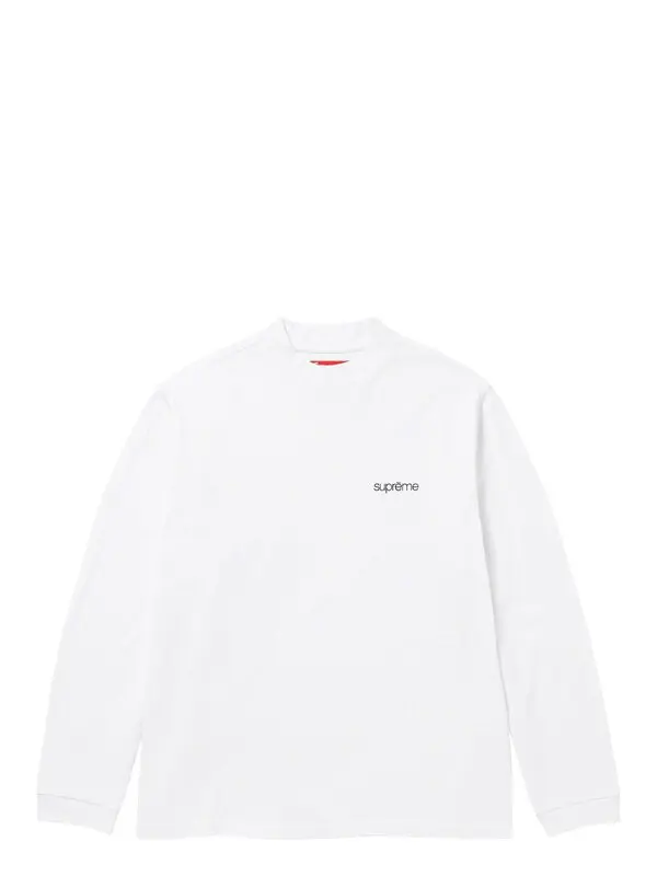 Supreme Mock Neck L/s Top - White