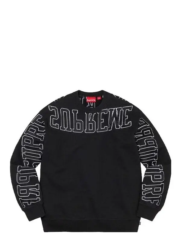Supreme Multi Arc Crewneck - Black/white