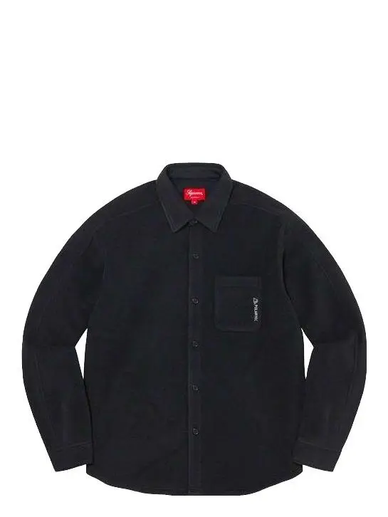 Supreme X Polartec Button Up Shirt - Black