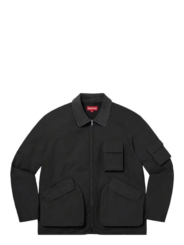 Supreme Cotton Utility Jacket - Black