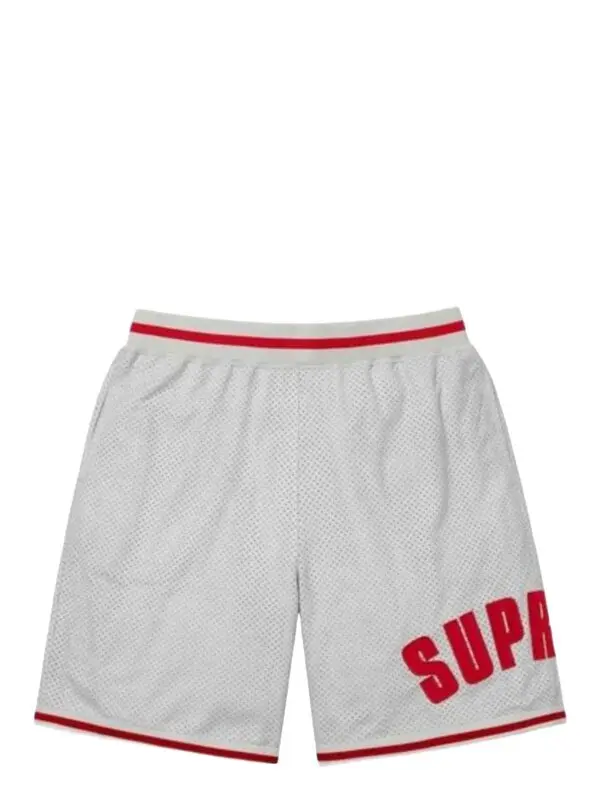 Supreme Ultrasuede Mesh Short - Grey/red