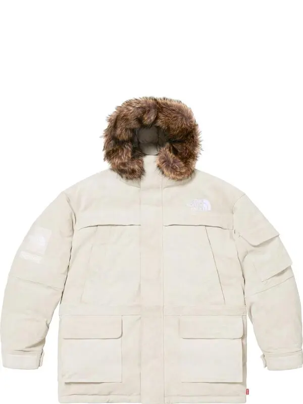 Supreme X The North Face Suede 600-fill Down Parka Jacket - Beige