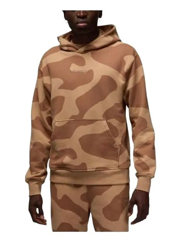JORDAN Wordmark Hoodie - Brown