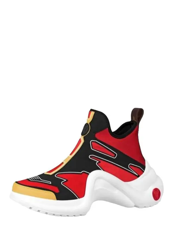 LOUIS VUITTON Archlight Ankle Sneakers - Red/black/white