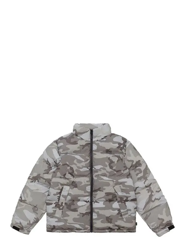 Supreme Fw18 Reflective Camo Snow Jacket - Grey
