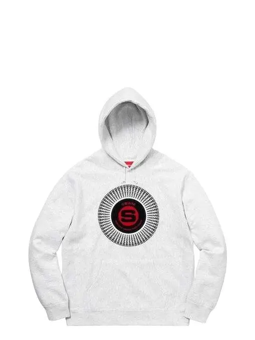 Supreme Chenille Appliqu Hooded Sweatshirt - White/black/red