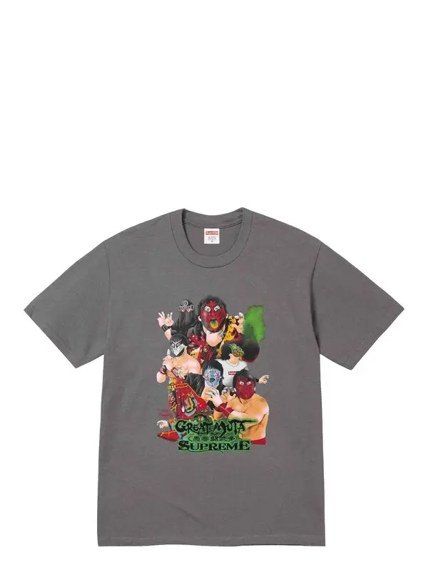 Supreme Great Muta Charcoal T-shirt - Grey
