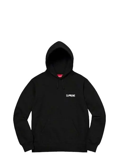 Supreme Restless Youth Hooded Sweatshirt - Black/white