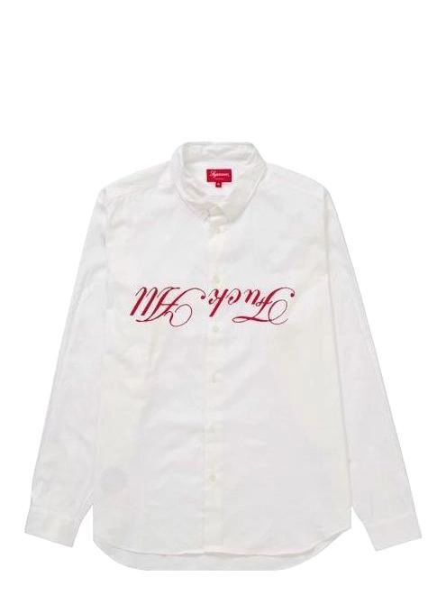 Supreme Jamie Reid Fuck All Shirt 'white Red - White/red