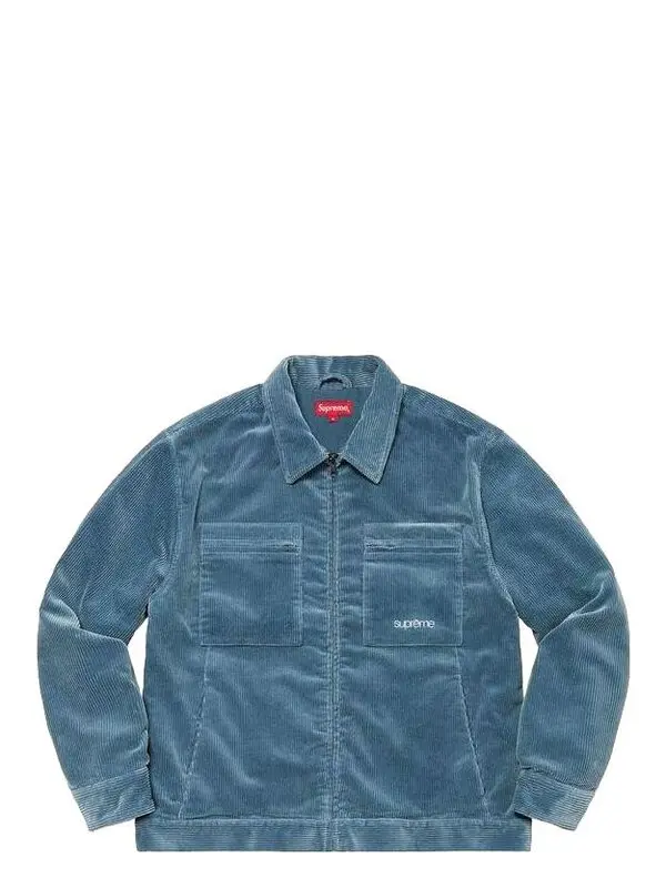 Supreme Corduroy Zip Jacket - Teal