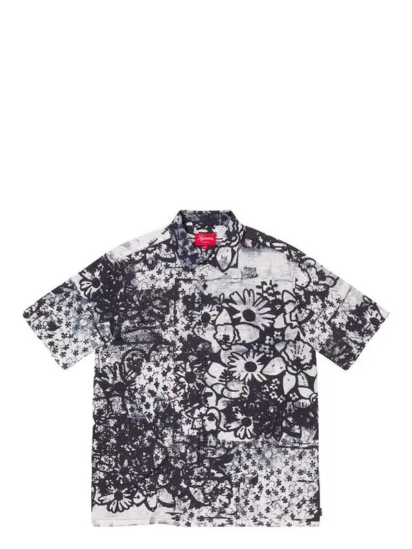 Supreme X Christopher Wool S/s Shirt 'white Black - White/black