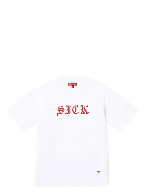 Supreme Sick S/s Top 'white Red - White/red