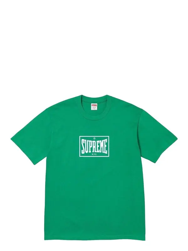 Supreme Warm Up T-shirt 'green White - Green/white