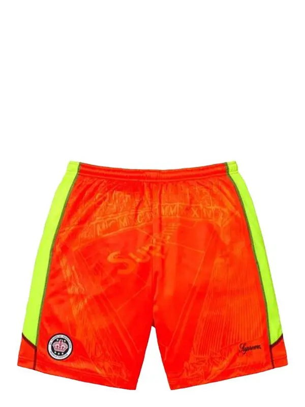 Supreme Jacquard Soccer Shorts - Orange/yellow