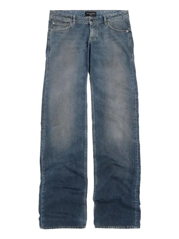 Balenciaga Fitted Low-waisted Jeans - Blue