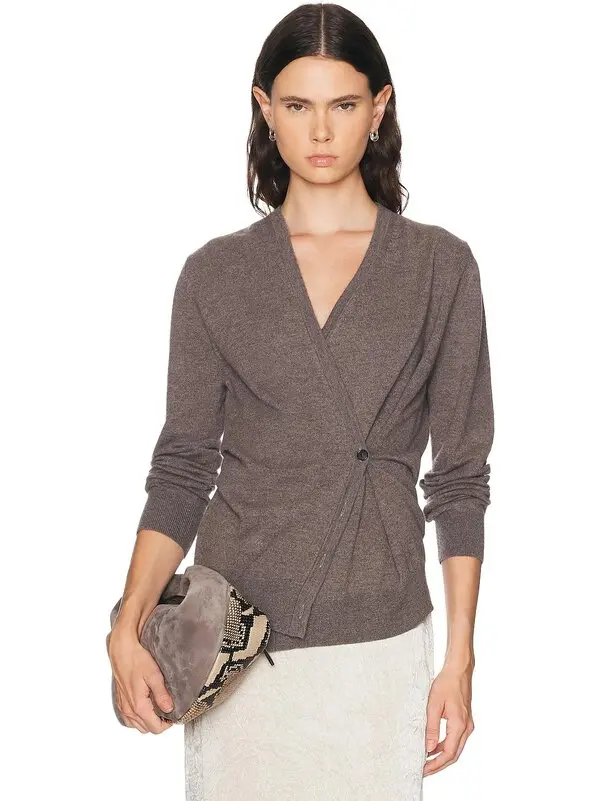 RÓHE Twisted Ballet Cardigan - Mud