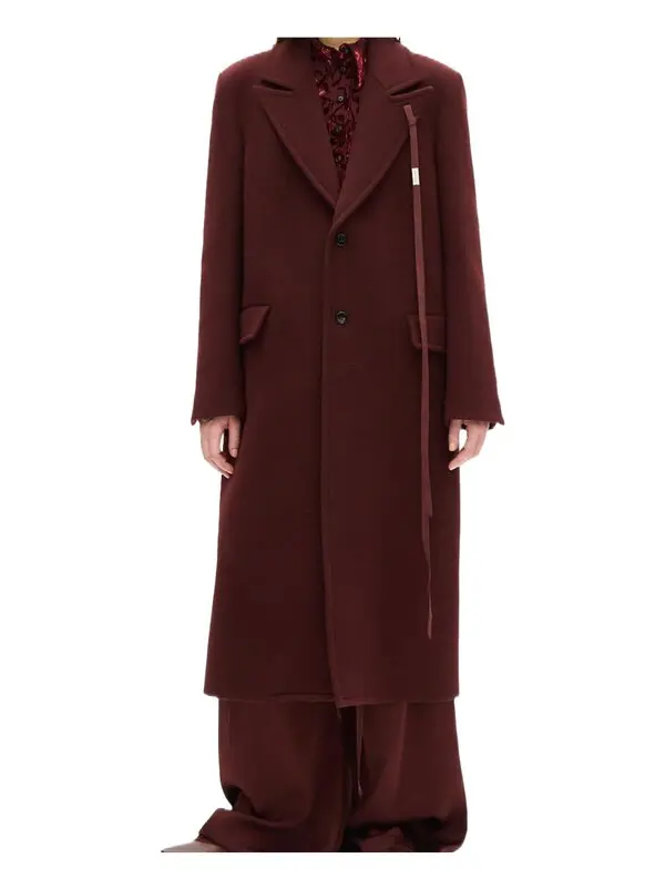 ANN DEMEULEMEESTER Aldina Coat - Reddish Brown