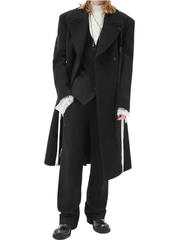 ANN DEMEULEMEESTER Jake Double-breasted Coat - Black