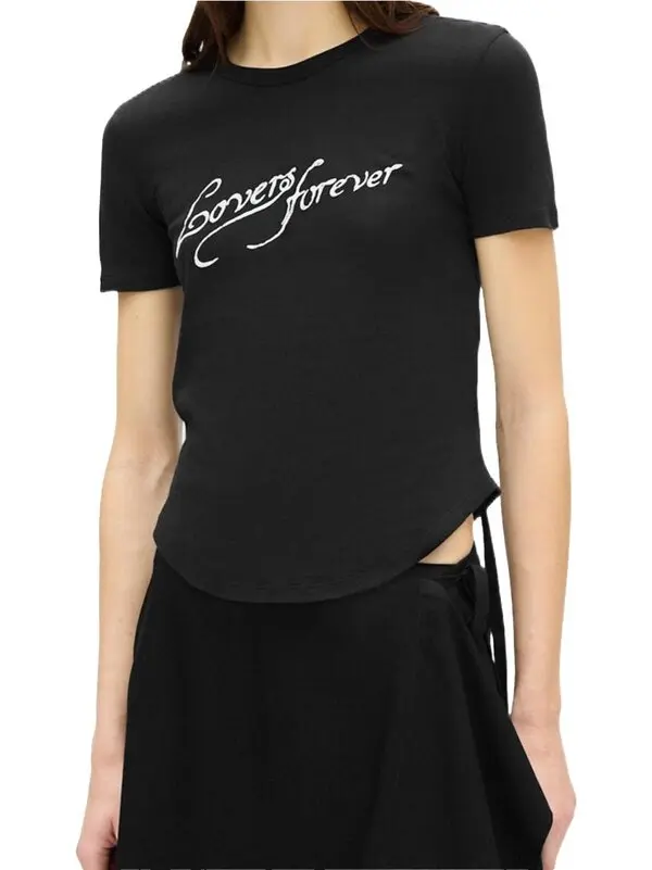 ANN DEMEULEMEESTER Graphic Print T-shirt - Black