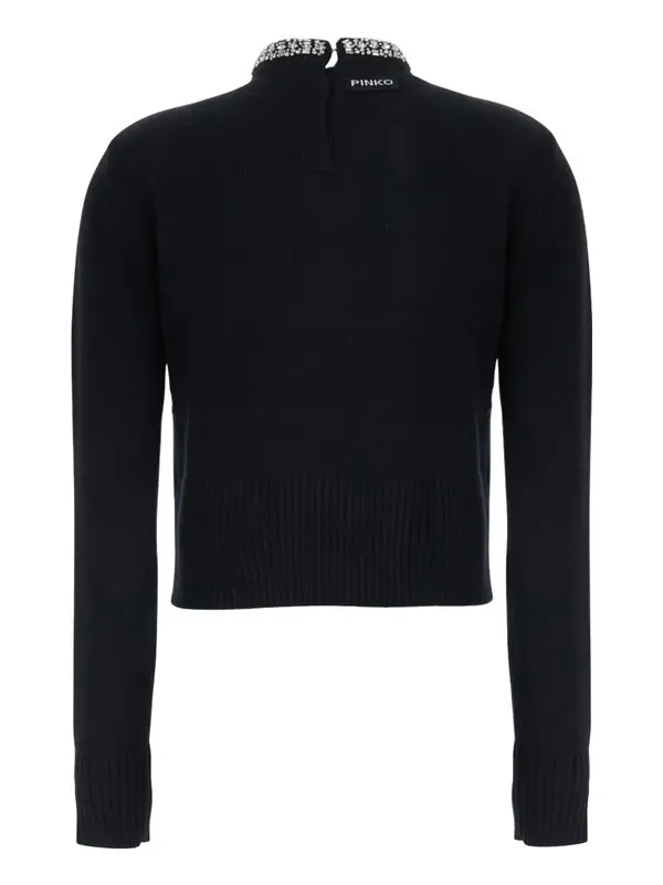 Pinko Embellished Knit Jumper - Black
