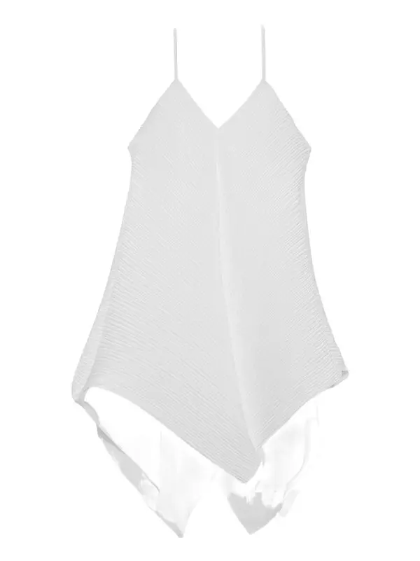 J.W.ANDERSON Pleated Handkerchief-hem Blouse - White