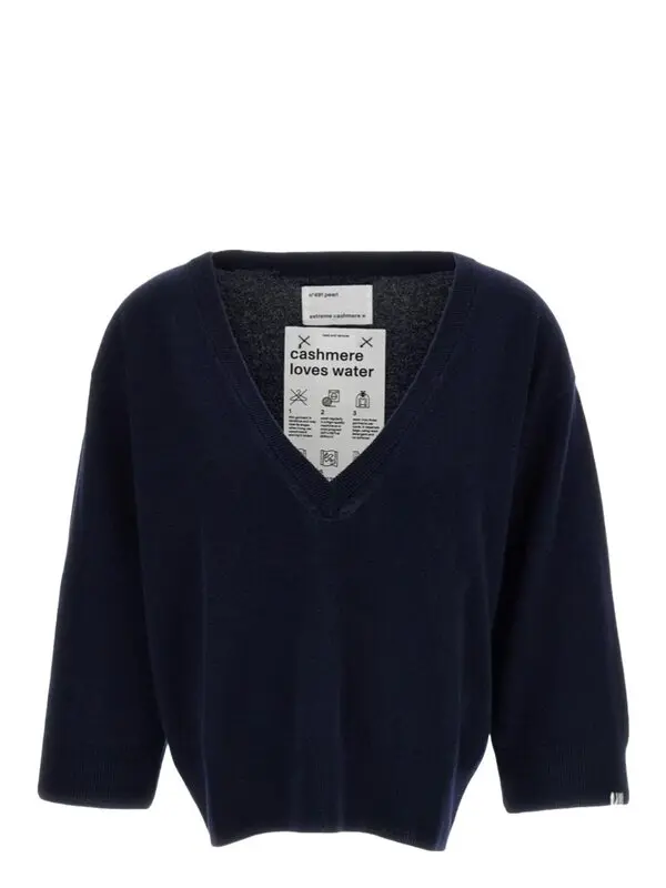 Extreme Cashmere V-neck Long-sleeve Jumper - Blue