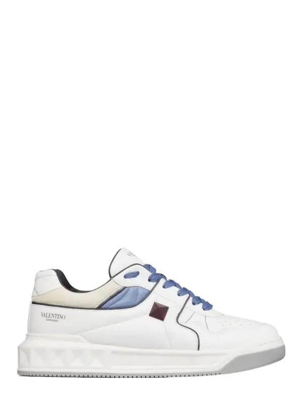 Valentino Garavani One Stud Lace-up Sneakers - White