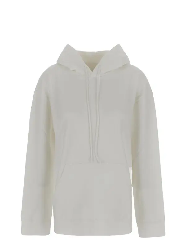MAISON MARGIELA Logo-embroidered Drawstring Hoodie - Gray