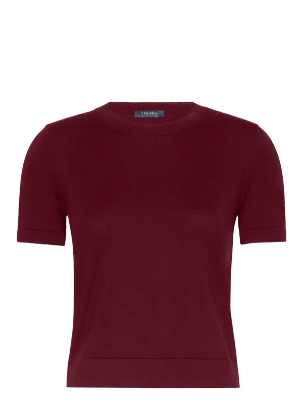 Max Mara Giulietta Crewneck Knitted Jumper - Deep Red