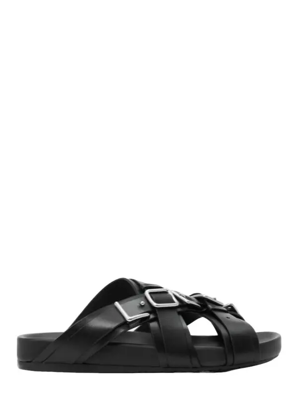 Loewe Fussbett Sandals With Buckle Detailing - Black
