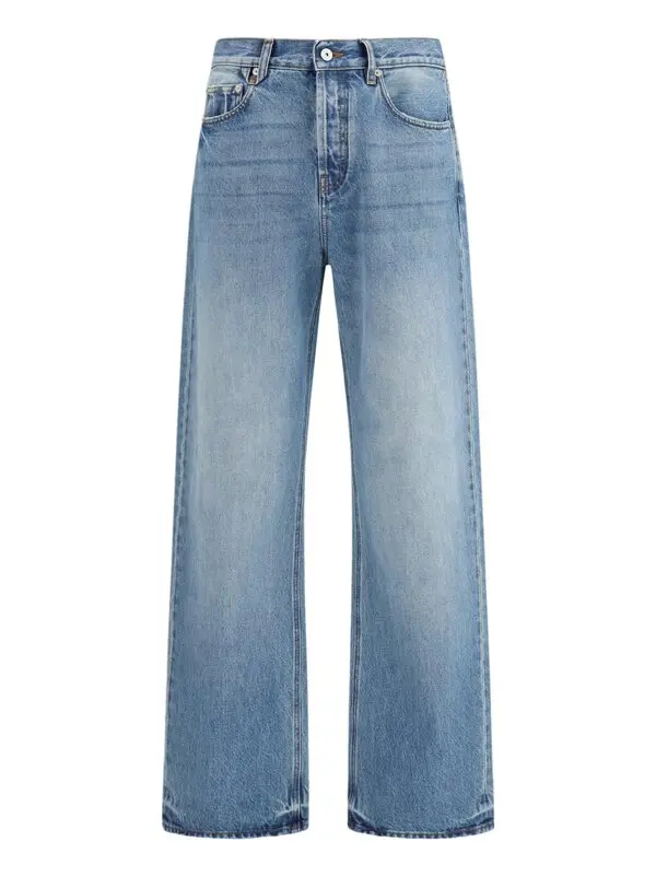 Jacquemus Wide-leg Faded Denim Jeans - Light Blue