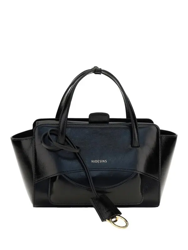 HIDESINS Flap S Leather Handbag - Black