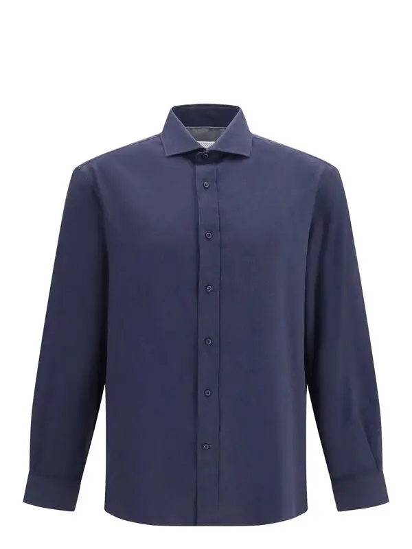 Brunello Cucinelli Cotton Shirt - Blue