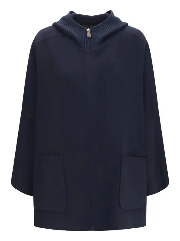 Loro Piana Farrel Cashmere Cape - Blue