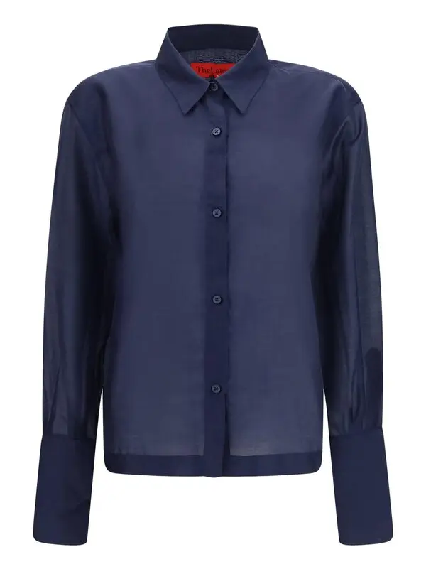 THE LATEST Codie Lightweight Muslin Shirt - Blue