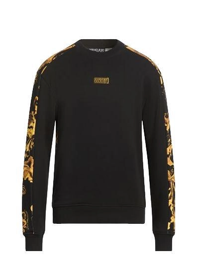 Versace Cotton Sweatshirt With Logo Embellishment - Black