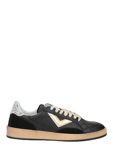 4B12 Low-top Sneakers In Leather And Synthetic Material - Black