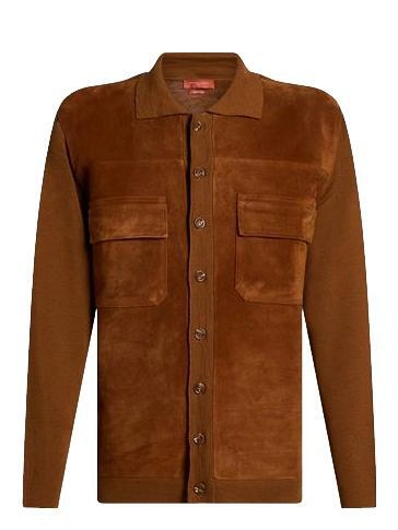 DANIELE FIESOLI Virgin Wool And Leather Safari Jacket - Tan